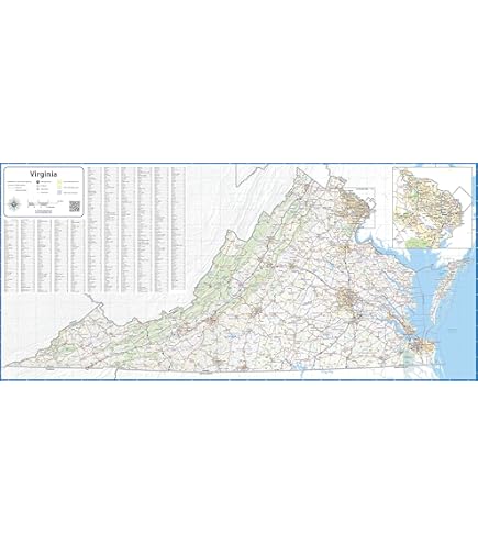 Detailed Map Of Virginia Virginia State County Map