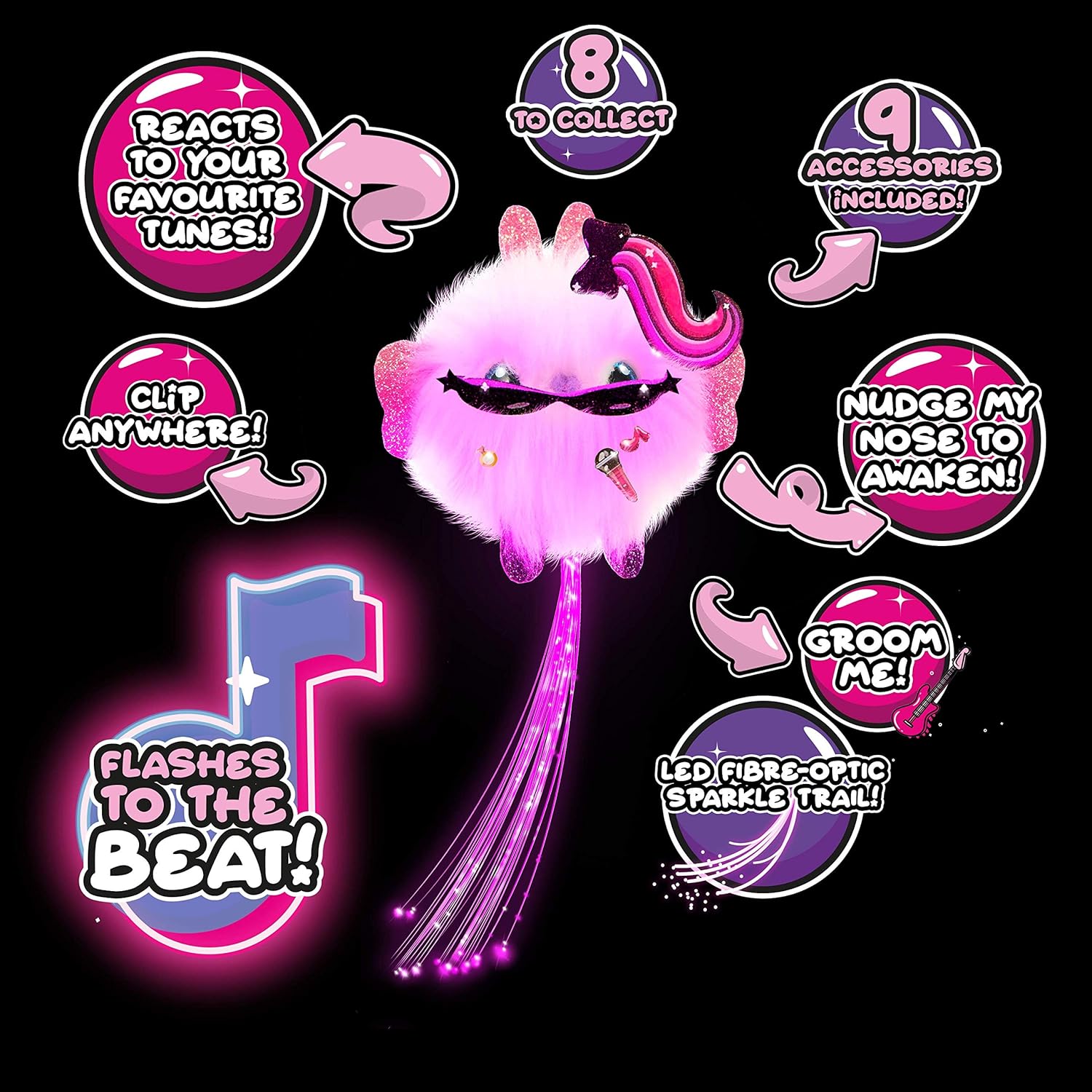 Chibies Surprise Cute Fluffy Party Pets That Flash to the Beat of Music ...
