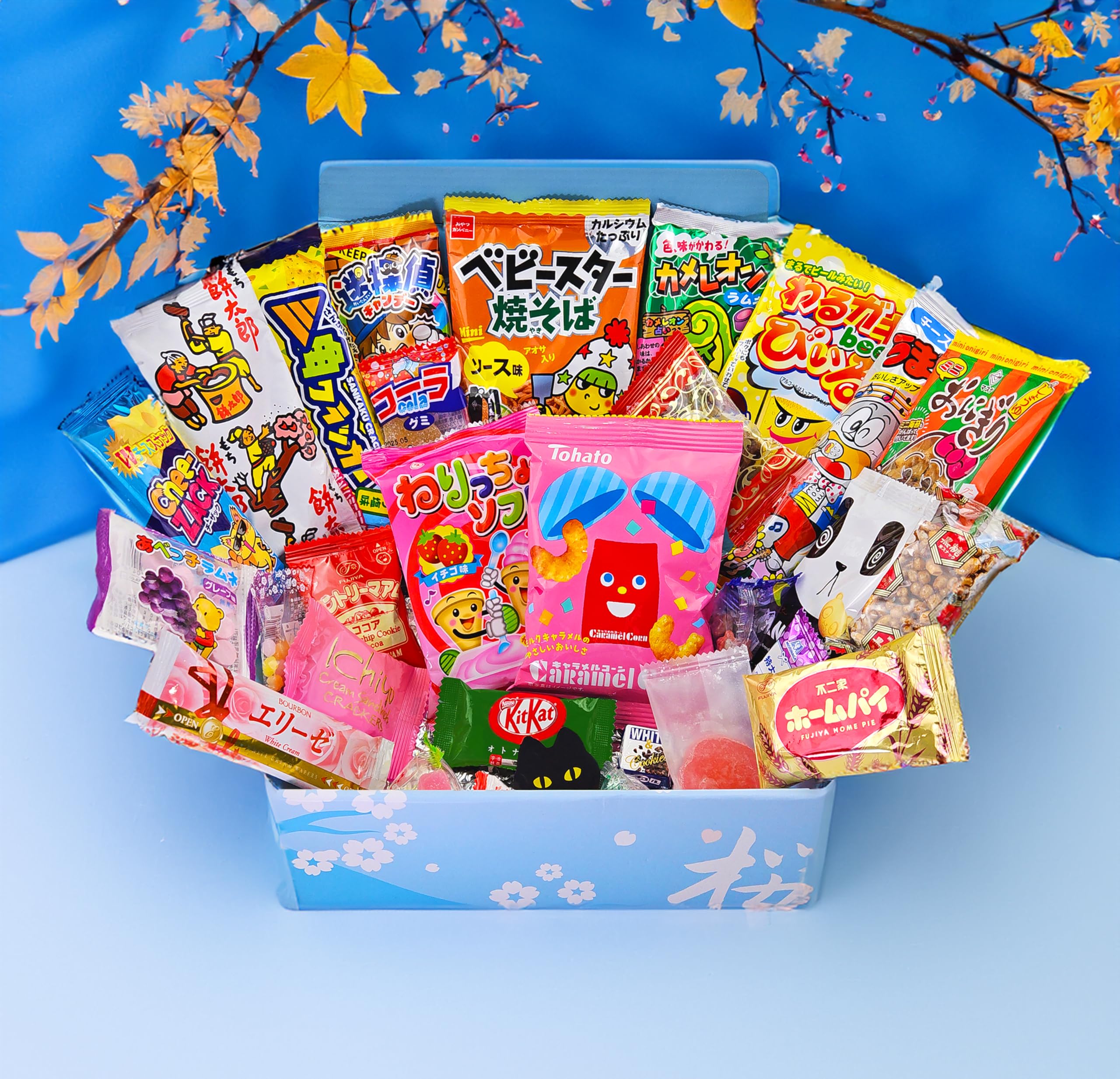 Mua Sakura Box Japanese Snacks & Candy 30 Piece Dagashi Set Gift (Box ...