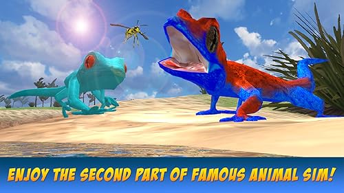 Wild Lizard Simulator 3D: Animal Dash Predator Game | Exotic Animal ...
