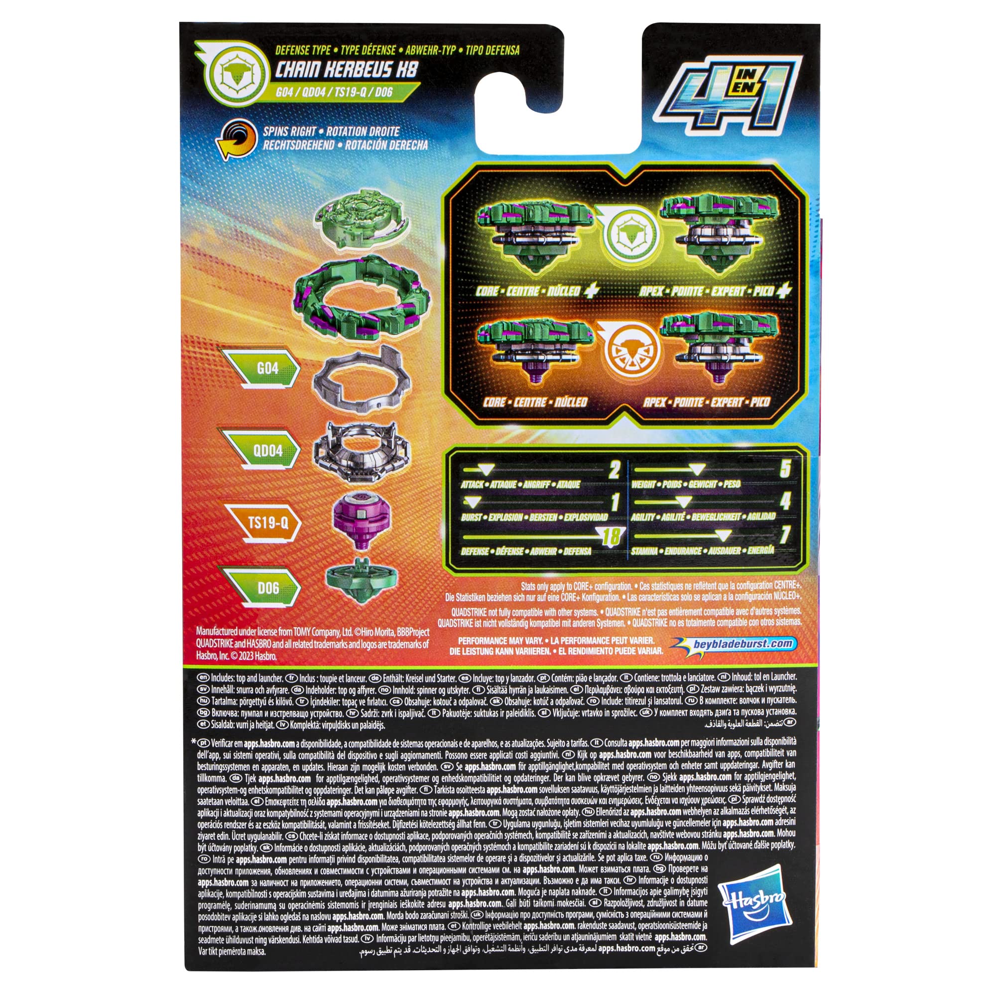 Mua Hasbro Beyblade Burst QuadStrike Chain Kerbeus K8 Starter Pack ...