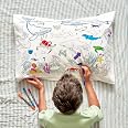 Amazon.com: eatsleepdoodle - Coloring Pillowcase for Kids – Reusable ...