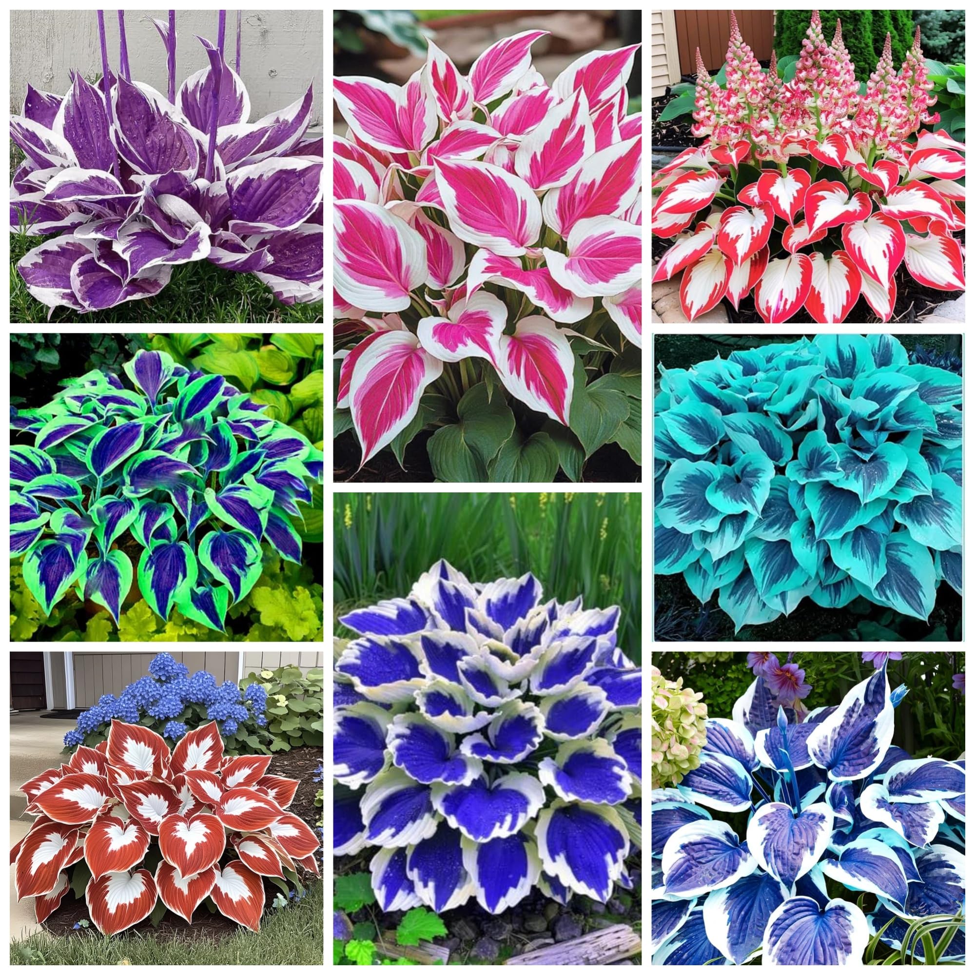 200+ Hosta Seeds Heart-Shaped Hosta Bare Roots - Rich Foliage, Heart ...