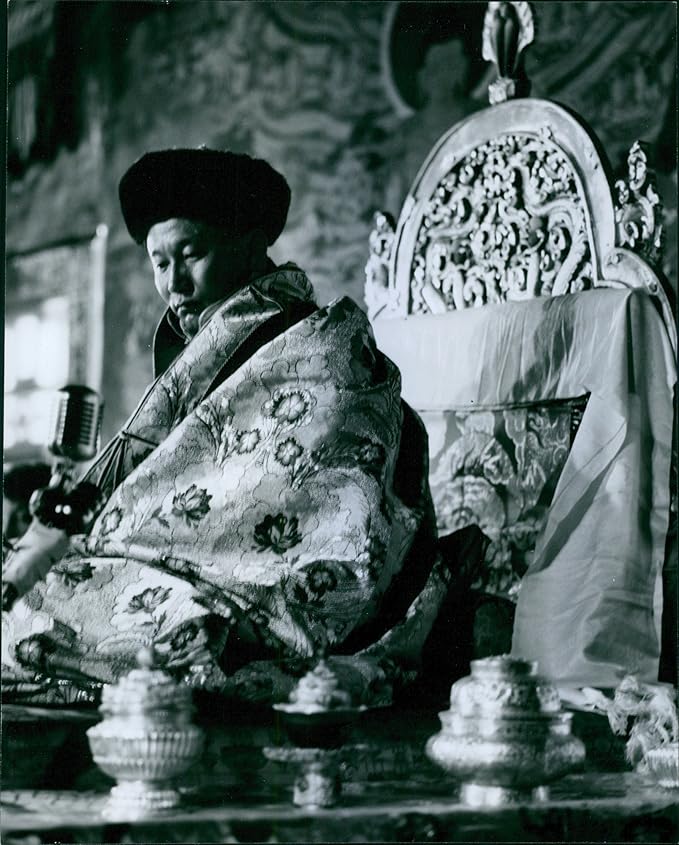 Amazon.com: Vintage photo of Palden Thondup Namgyal of Sikkim sitting ...