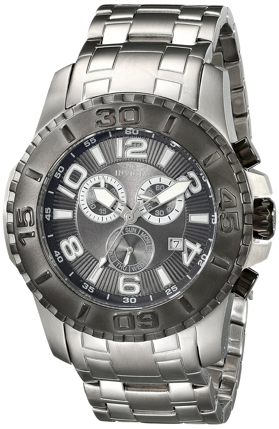 Invicta Men's 17394 Pro Diver Analog Display Swiss Quartz Silver Watch ...