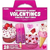 Amazon.com: 28-Pack Strawberry & Cherry Valentines Day Cards with ...