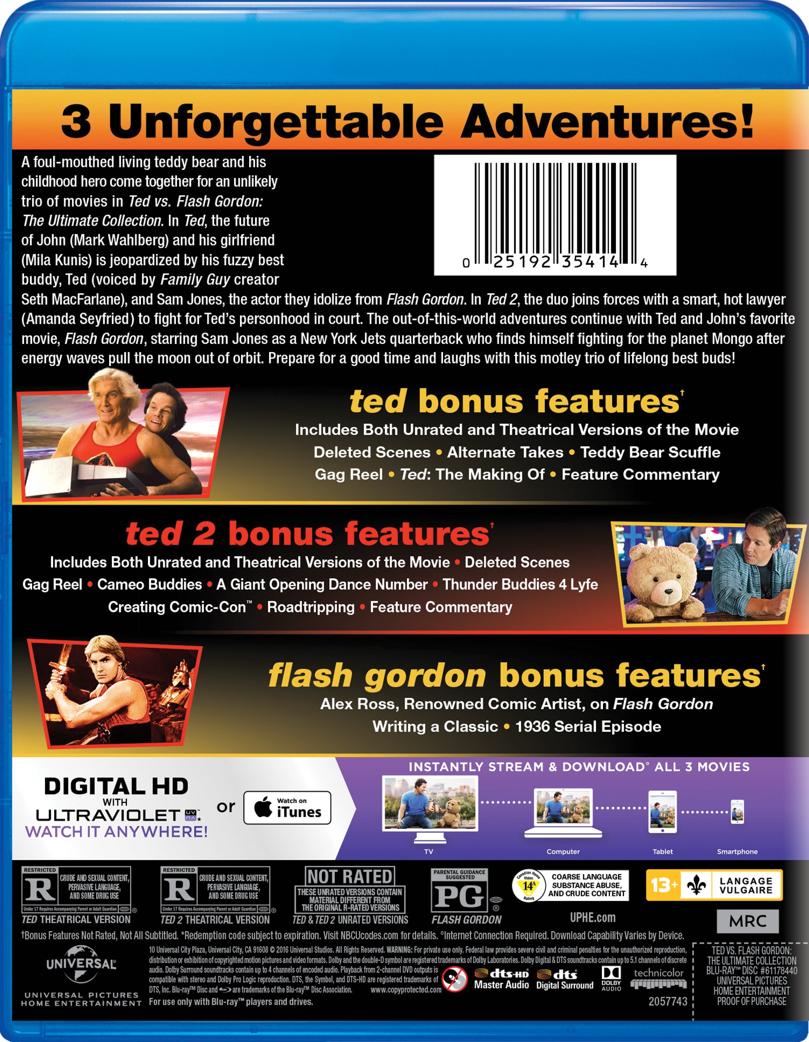 Mua Ted vs. Flash Gordon: The Ultimate Collection (Ted / Ted 2 / Flash ...