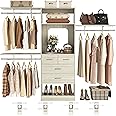 Amazon.com: Unikito 96 Inch Closet System, 8FT Walk in Closet Organizer ...