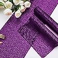 Amazon.com: DLCFLF 2 Packs Purple Sequin Table Runners 12 x 108 Inch Glitter Dining Table Runner ...