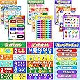 12 Educational Preschool Posters for Toddlers and Kids with 80 Glue ...