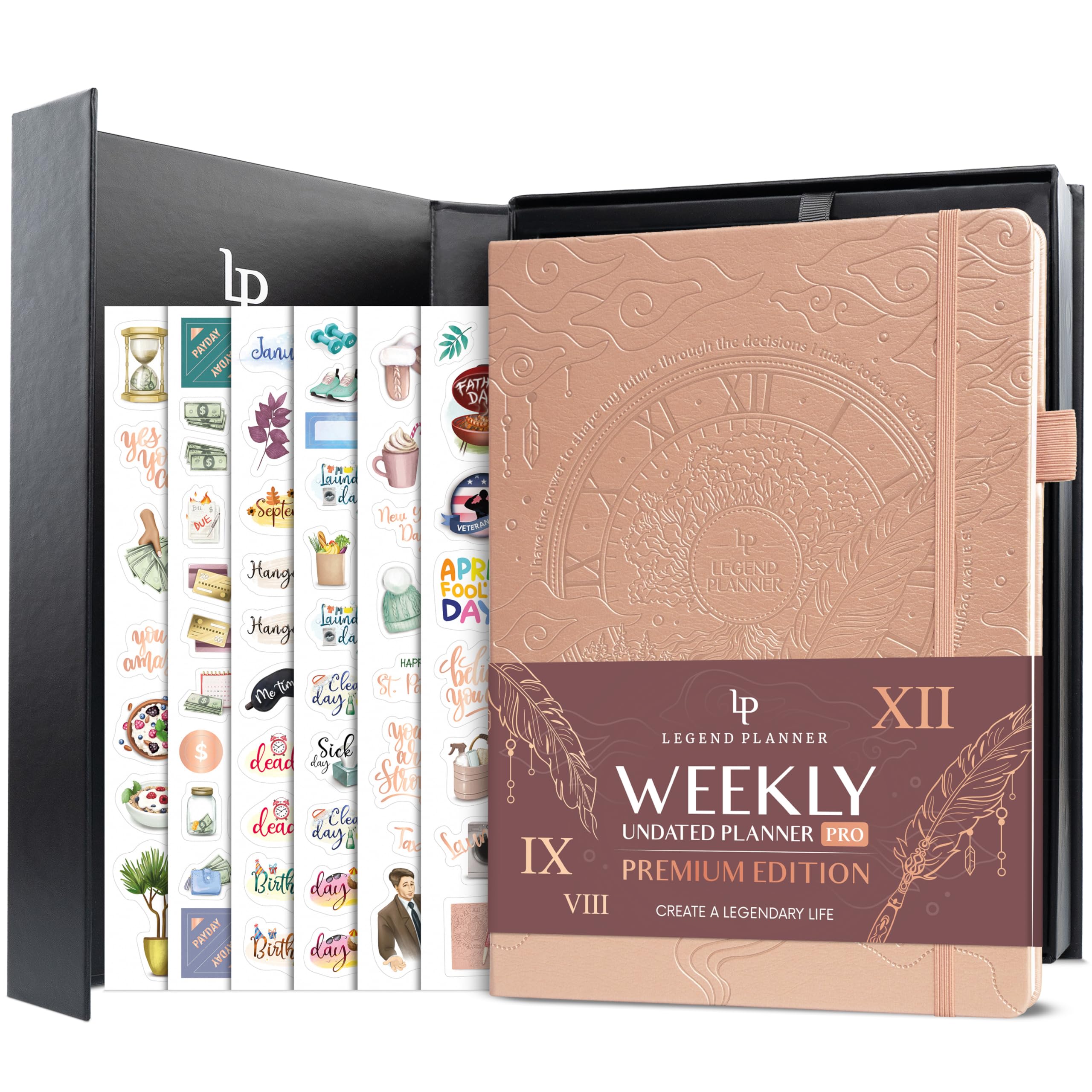 Legend Planner PRO Premium – Large Undated Weekly, Monthly & Budget ...