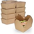 Amazon.com: Fit Meal Prep 48 oz Paper Take Out Containers 6.8 x 5.5 x 2 ...