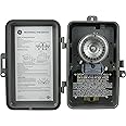 GE 24-Hour Indoor/ Outdoor Mechanical Time Switch, 40 Amp 120 Vac 5Hp ...
