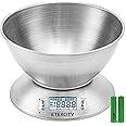 Amazon.com: Etekcity Food Kitchen Scale with Bowl, Digital Weight Scale ...