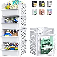 Amazon.com: Skywin Stackable Storage Bins for Pantry - Stackable Bins ...