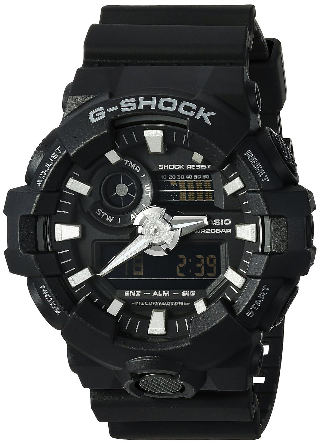 Casio Sport Watch For Men Analog-Digital Resin - GA-700-1B: Amazon.co ...