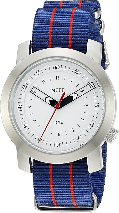 Neff Men's NF0235SLNV Tactical Analog Display Japanese Quartz Two Tone ...