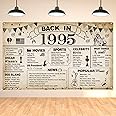 Amazon.com: DARUNAXY 30th Birthday Party Decorations, Vintage Back in ...