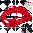 Amazon.com: Panstar Red Lips Bathroom Rug, Cute Funny Biting Lips ...