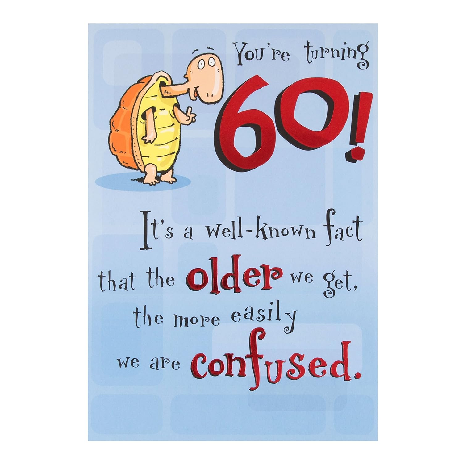 Hallmark 60th Birthday Card You re Turning 60 Medium Amazon co uk 