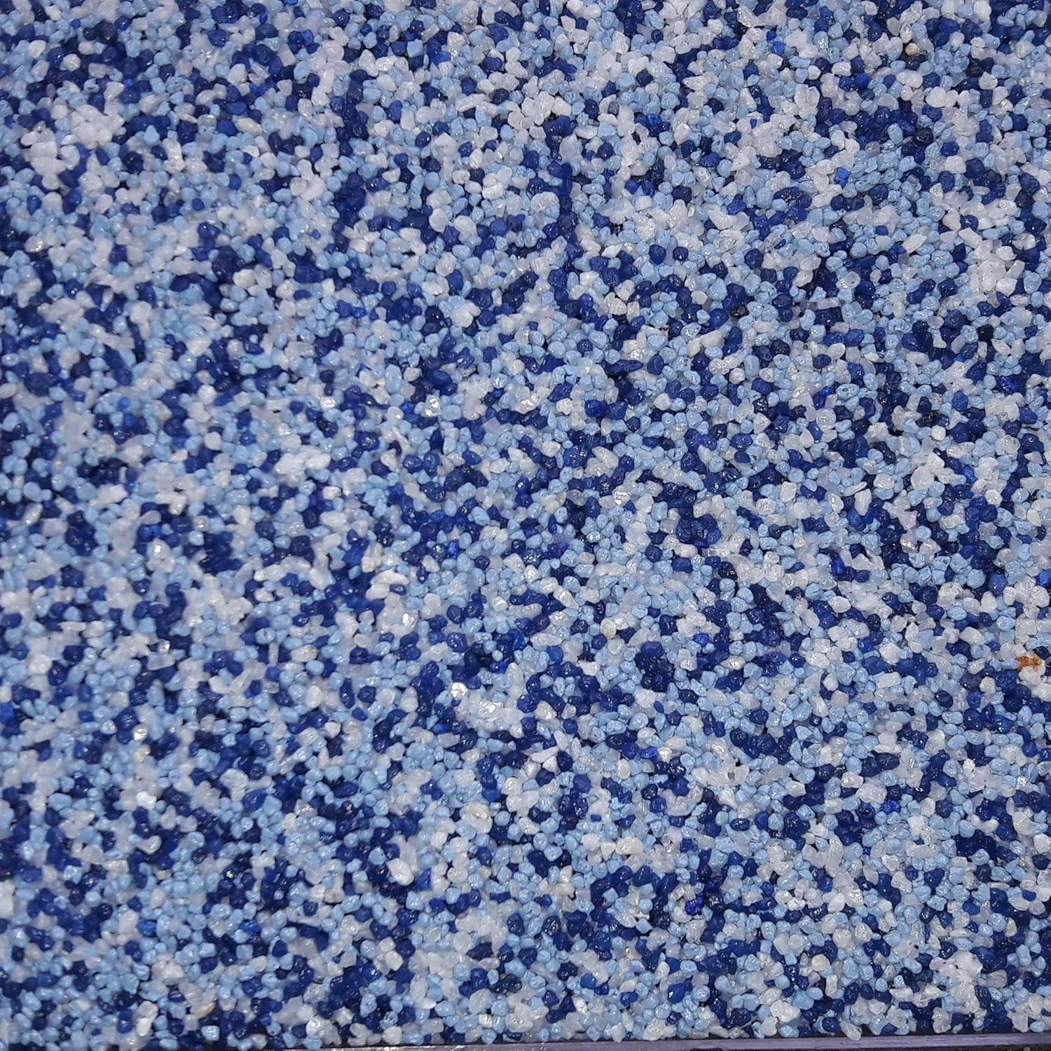 20kg Buntsteinputz Mosaikputz 1-2mm SOP79 Weiß/Hellblau/Dunkelblau ...