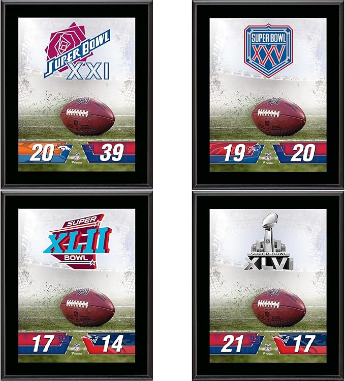 New York Giants 10.5" x 13" Sublimated Super Bowl Champion Plaque ...
