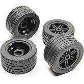 Amazon.com: Technic Lego 8pc Wheel and Tire Set (Mindstorms nxt ev3 ...