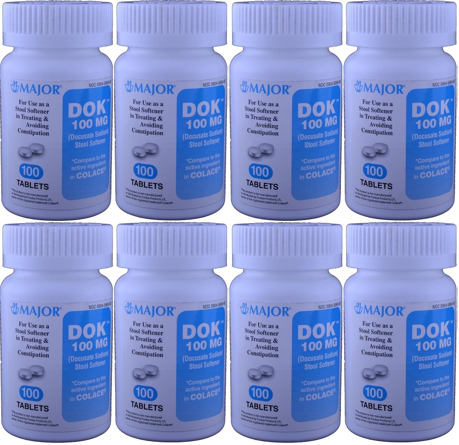 Amazon.com: Docucate Sodium 100 mg Crushable Tablets for Gentle ...