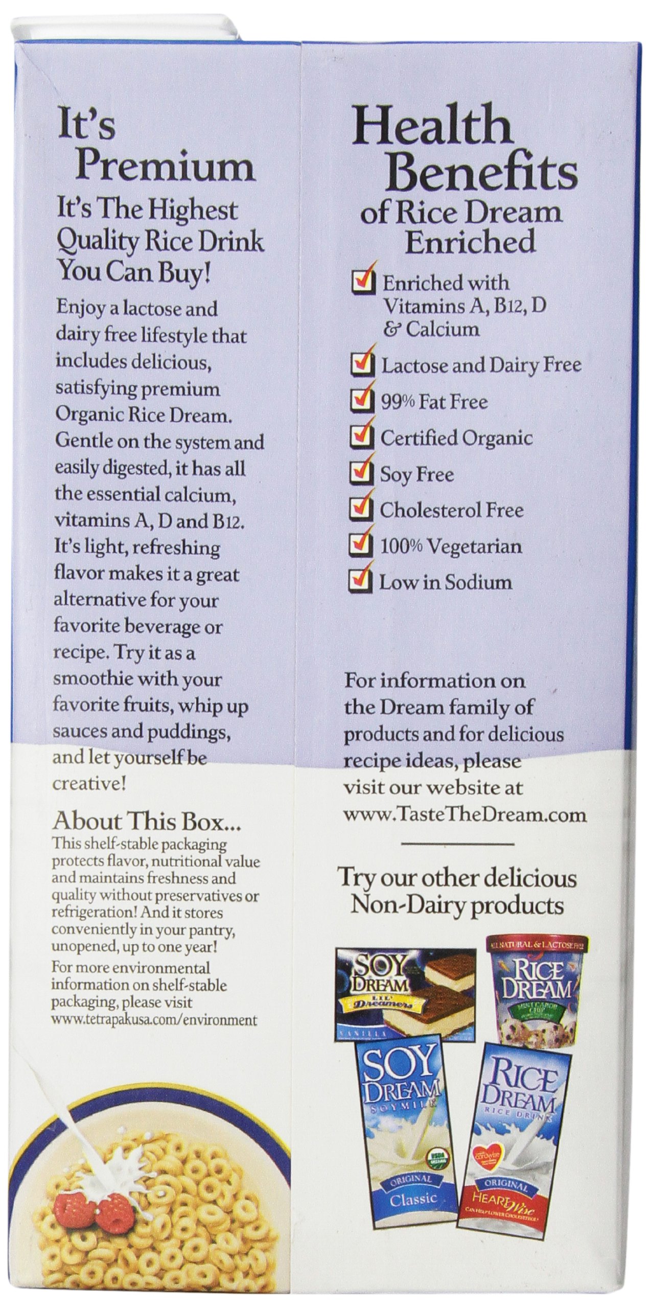 RICE DREAM Enriched Original Organic Rice Drink, 64 Fluid Ounce on ...