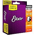 Amazon.com: Elixir Strings 16539 Light 80/20 Bronze Nanoweb Acoustic ...