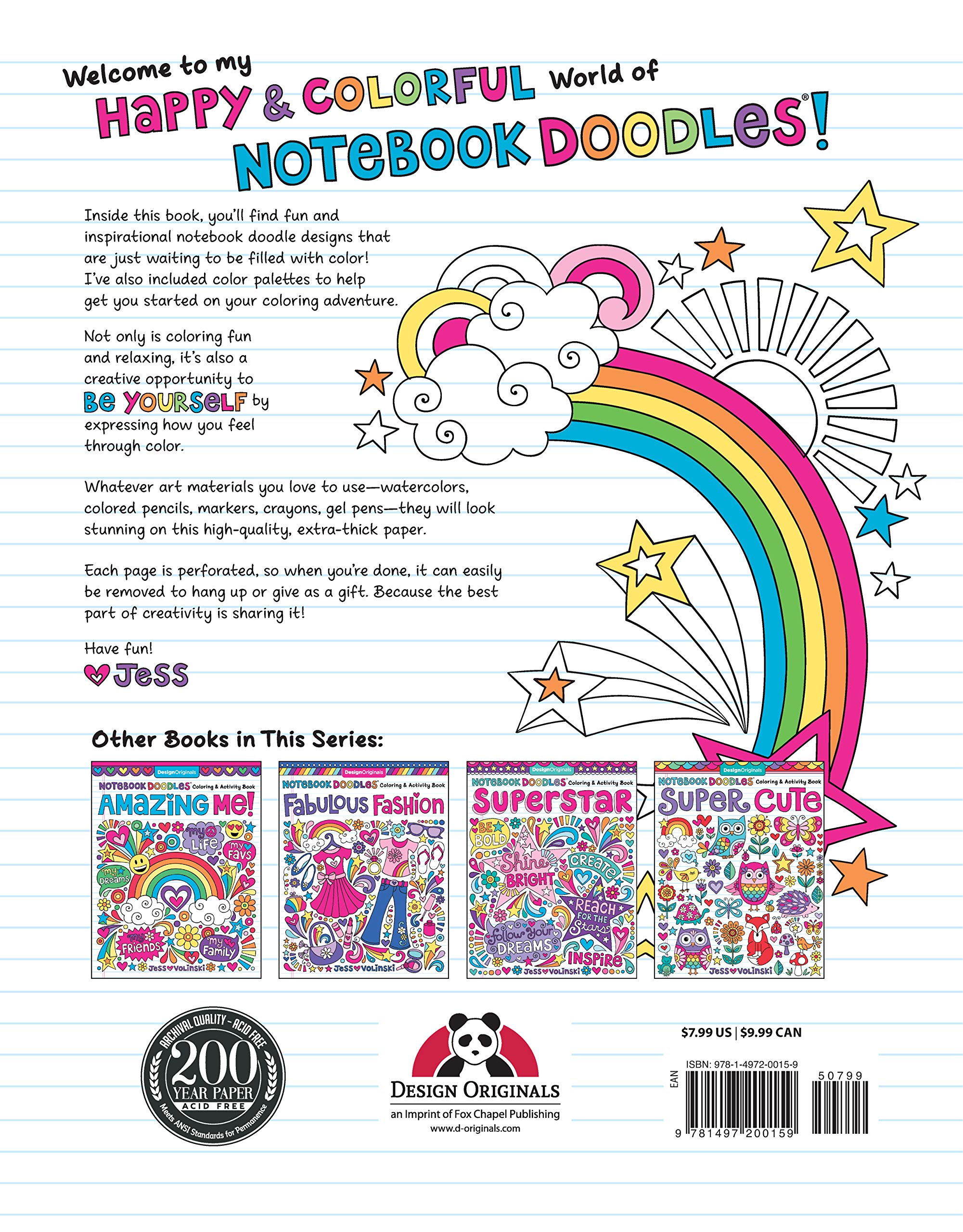 Mua Notebook Doodles Go Girl!: Coloring & Activity Book (Design Originals) 30 Inspiring Designs ...