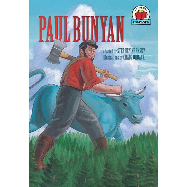 Vintage Mid Century Children39s Book Paul Bunyan And Babe