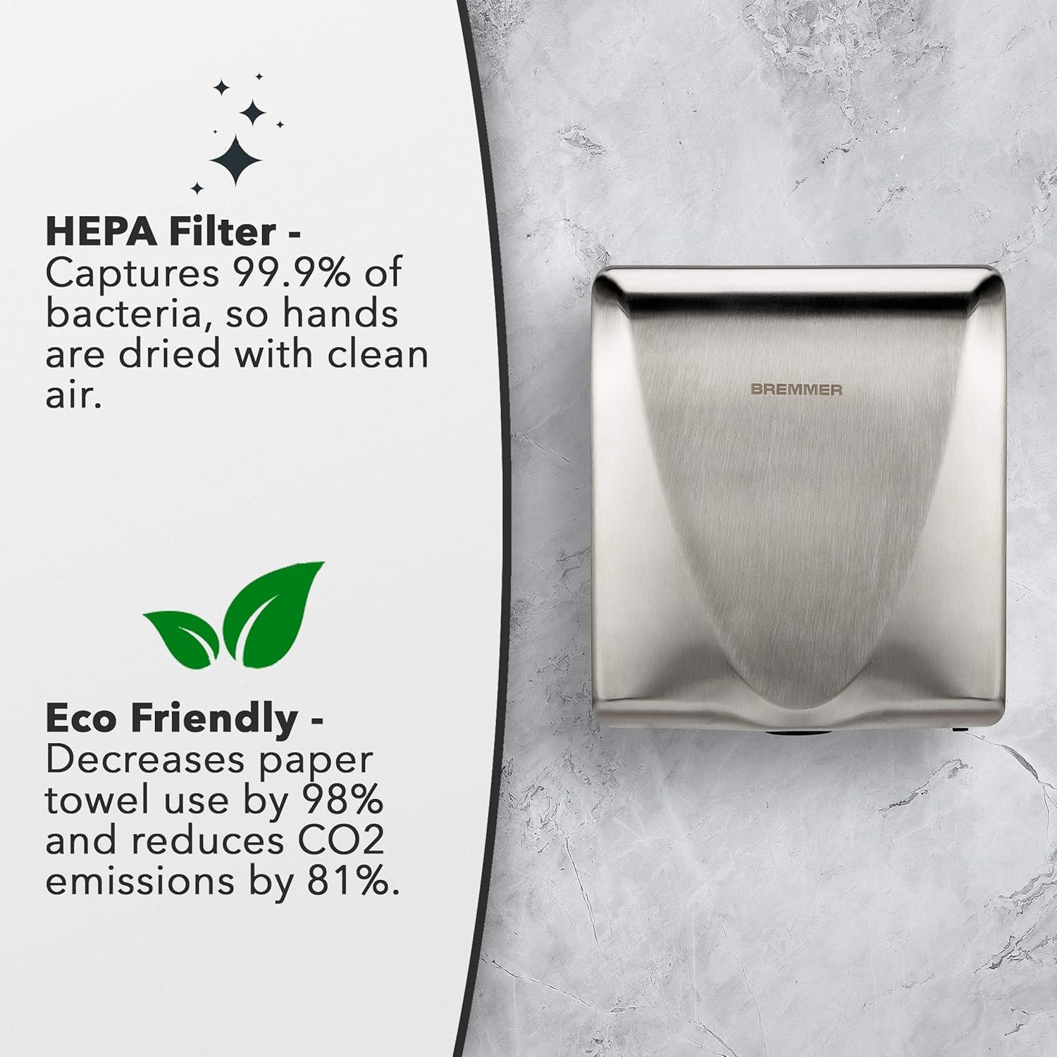 Bremmer Blade | Powerful, Modern & Ultra Thin Eco Friendly Hand Dryer ...