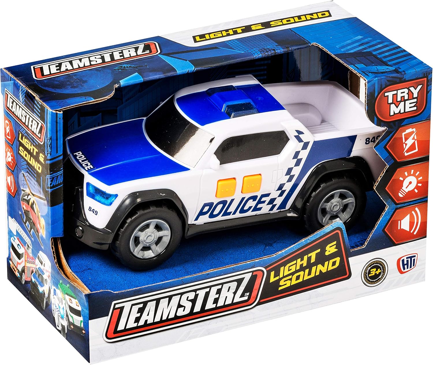 Teamsterz 1416562 Small Light and Sounds Police Pick up – BigaMart