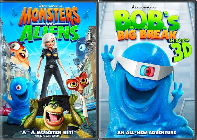 Ginormous Double Pack Monsters vs. Aliens / B.O.B.'s Big Break in ...