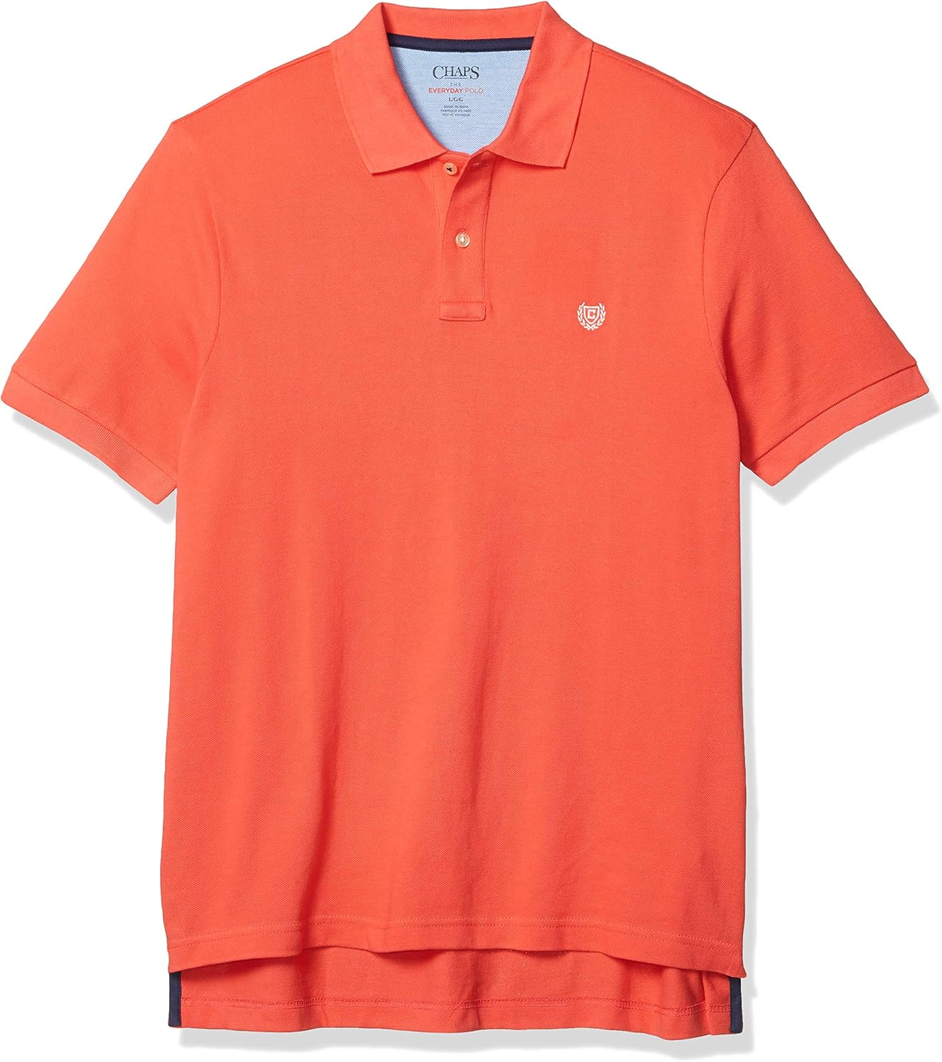 Chaps Men's Classic Fit Cotton Everyday Polo Shirt (Spring/Summer), Red ...