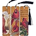 Amazon.com: T4s Cardinal Bird Wood Bookmark, Set 3 Bookmarks for Women ...