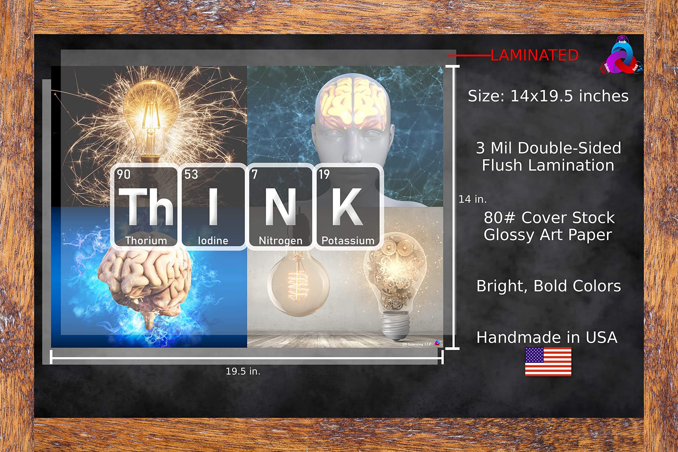 Mua ‘Science is Cool’ and ‘THINK’ Periodic Table Posters - Laminated ...