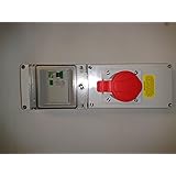 32 amp switched interlock 5 pin socket 380V - 415V IP67 3P+N+E ...