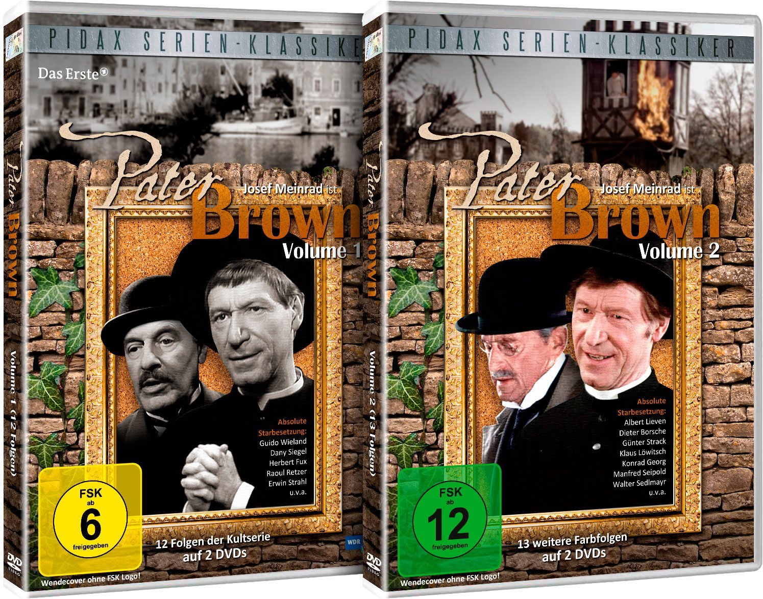 Pater Brown - Vol. 1 + 2 Gesamtedition / 25 Folgen auf 4 DVDs (Pidax ...