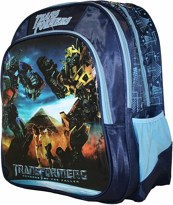 Transformers Backpack School Bag Dark Blue Large: Amazon.co.uk: Garden ...