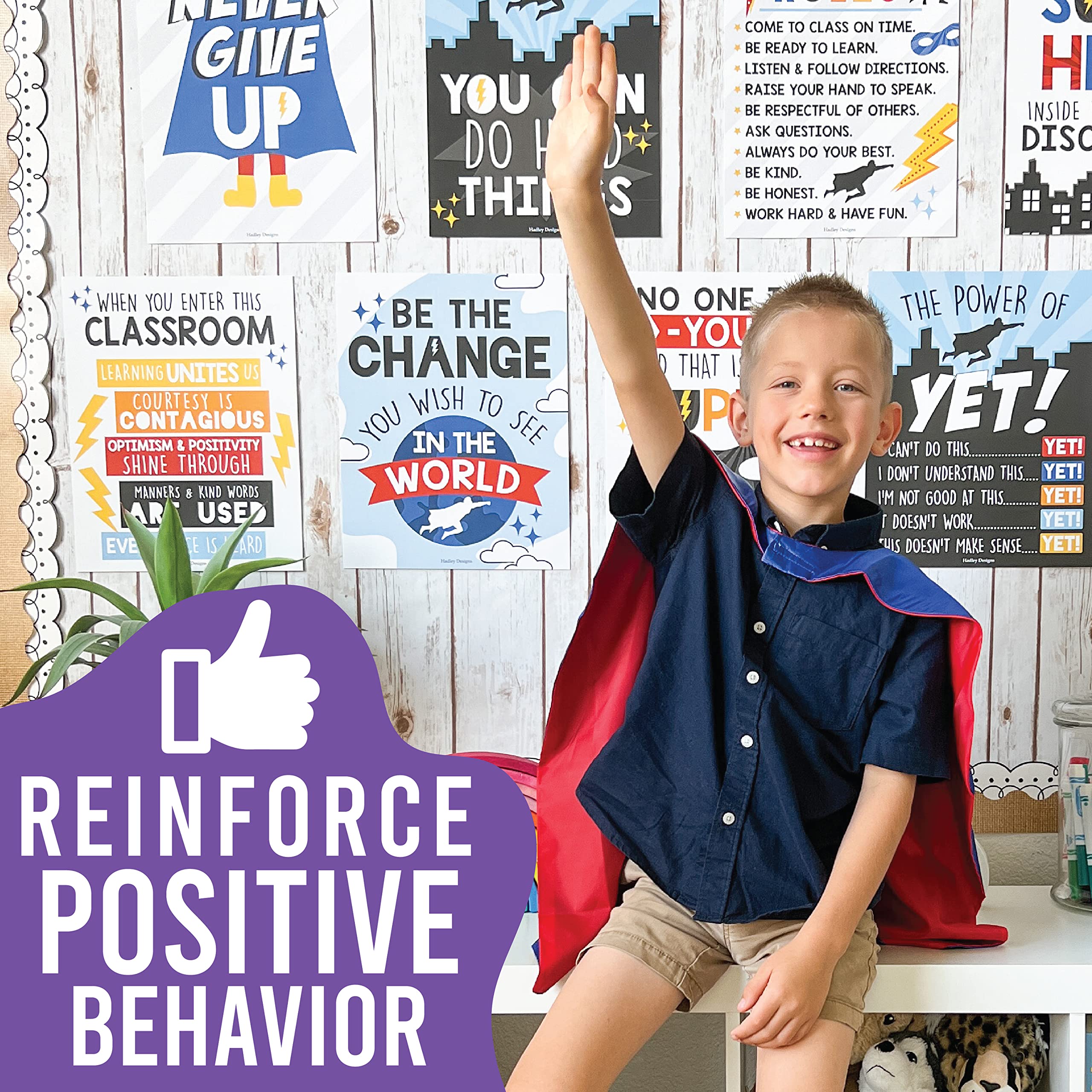 Mua Hadley Designs Motivational Posters for Classroom - 9 Growth ...