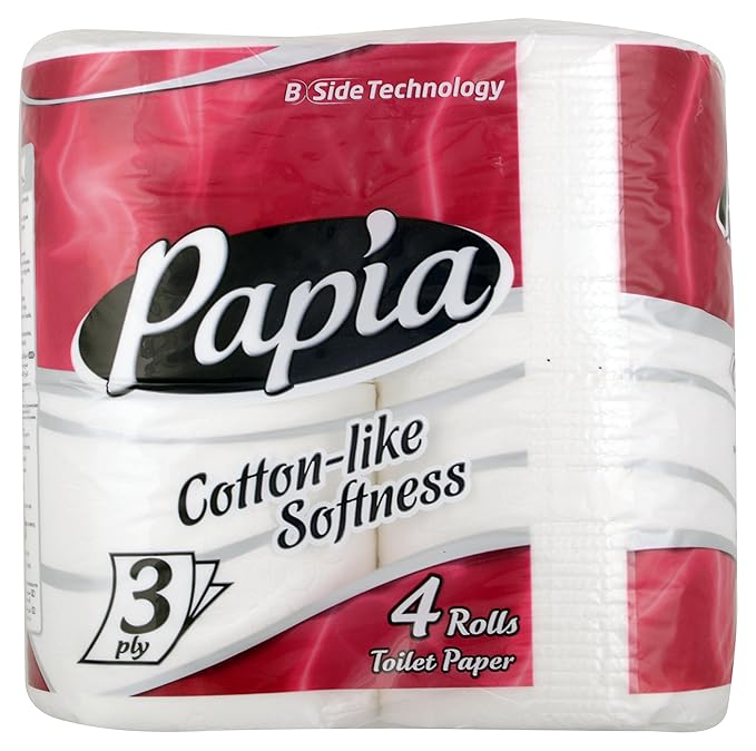 Papia 3 Ply Toilet Tissue - 4 Rolls: Amazon.in: Health & Personal Care
