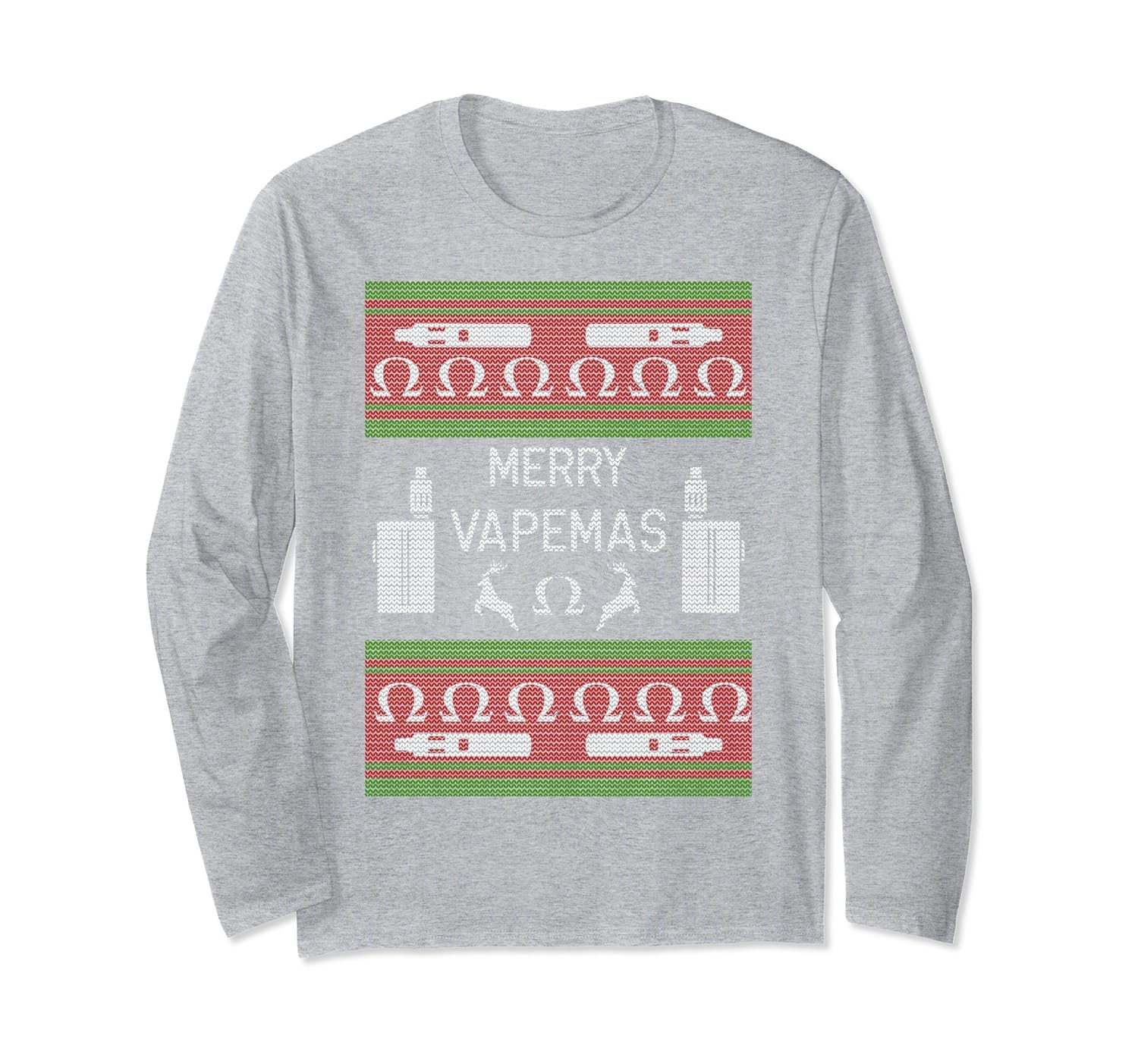 Merry Vapemas Long Sleeve Vaping Ugly Christmas Sweater-ln – Lntee