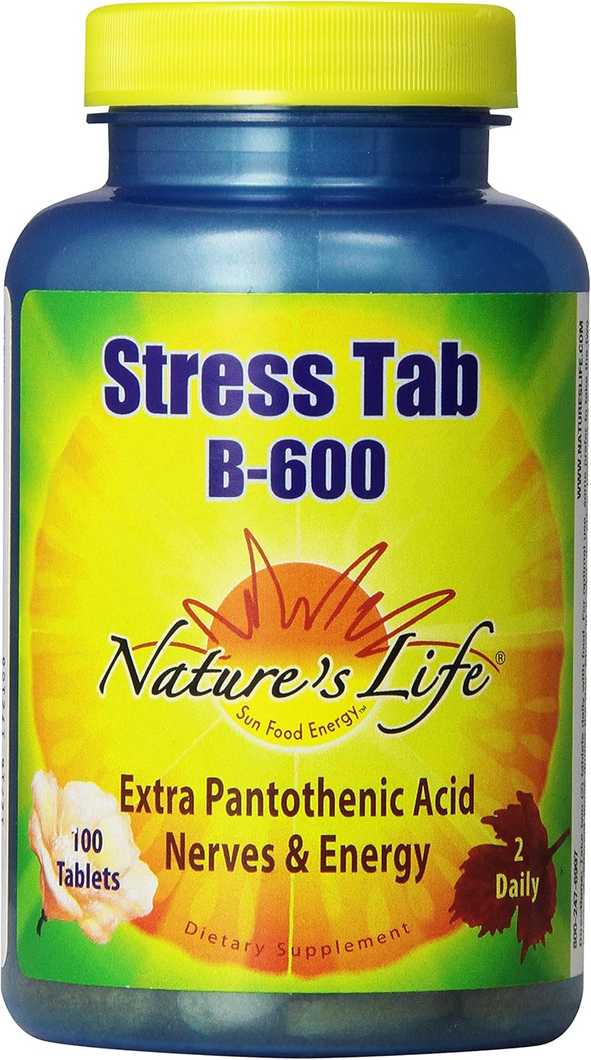 Amazon.com: Nature's Life Stress Tabs B-600 Tablets, 100 Count: Health ...
