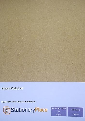 Kraft Recycled A4 card and paper - 50sheets - soho paper products ...