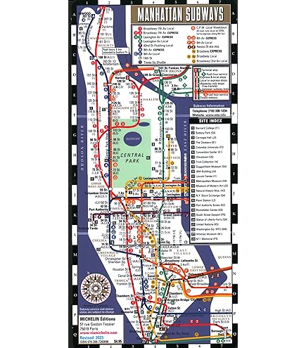 Mapa Del Metro De La Ciudad De Nueva York Para Imprimir En Manhattan