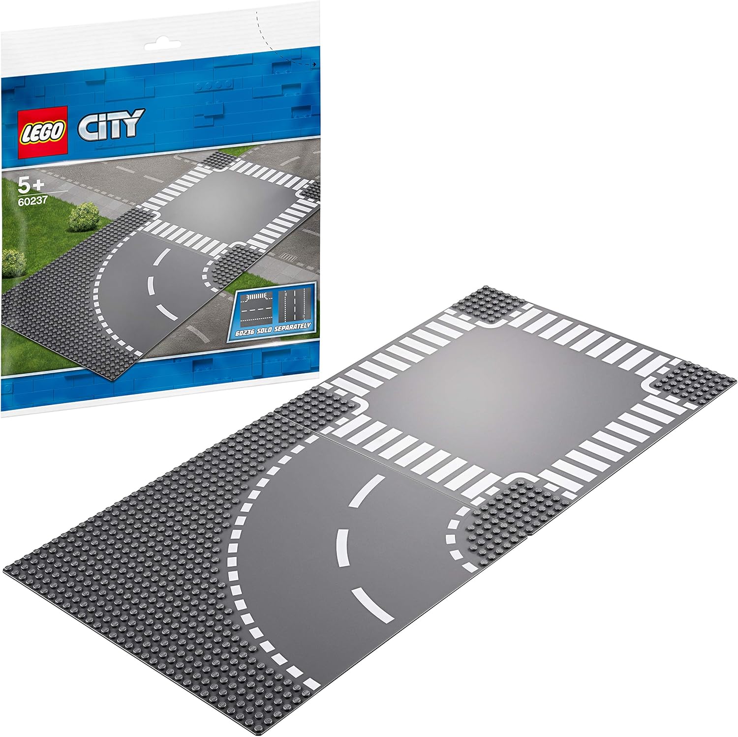 LEGO City Curve and Crossroad Road Plate 60237 Building Toy: Amazon.com ...