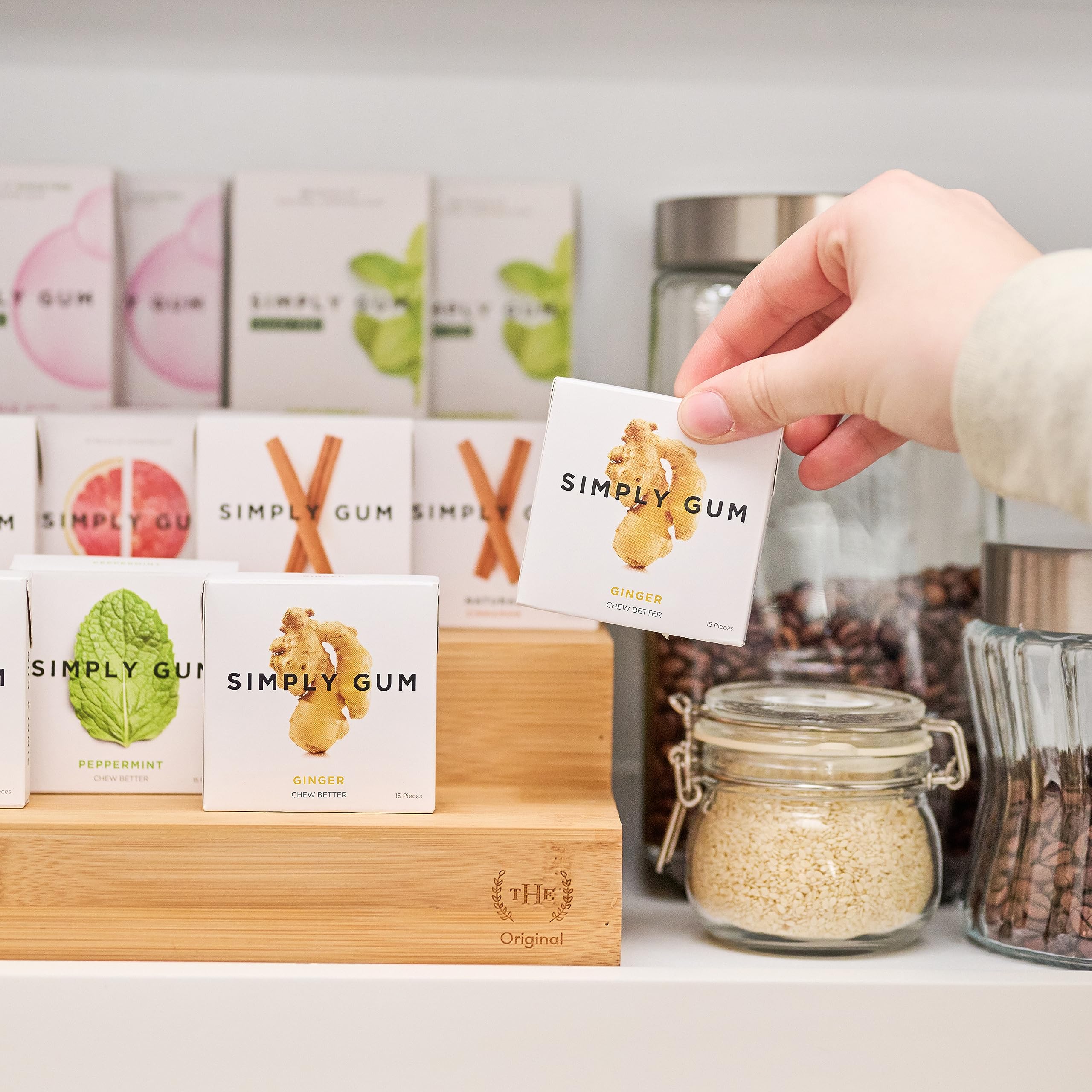 Simply Gum Natural Chewing Gum (Ginger, 15 Count (Pack of 6)) | Pricepulse