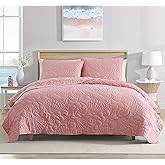 Amazon.com: Caribbean Joe Full/Queen Outlined Shell 3-Piece Quilt Set ...